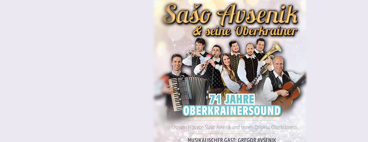 Saso Avsenik & seine Oberkrainer – offizieller Ticketverkauf