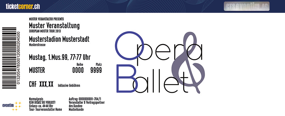 Genève Opera & Ballet Tickets - Ticketcorner offizieller Ticketverkauf
