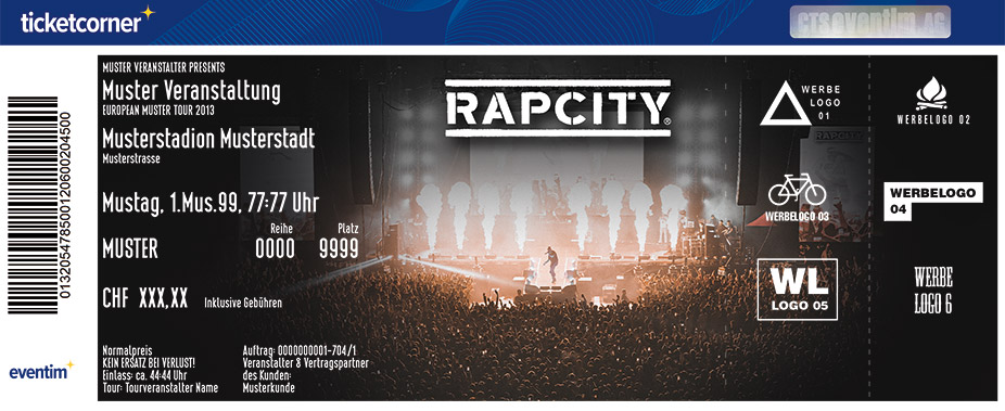Rap City Tickets - Ticketcorner offizieller Ticketverkauf