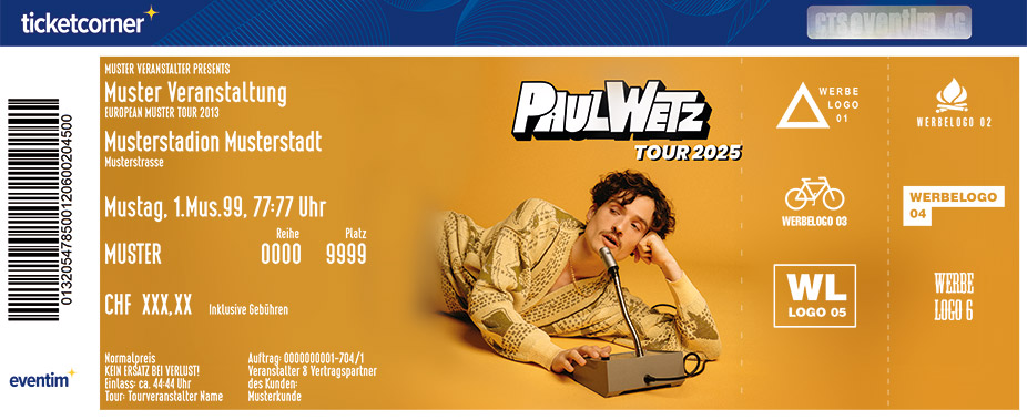 PaulWetz billets - Ticketcorner billetterie officielle